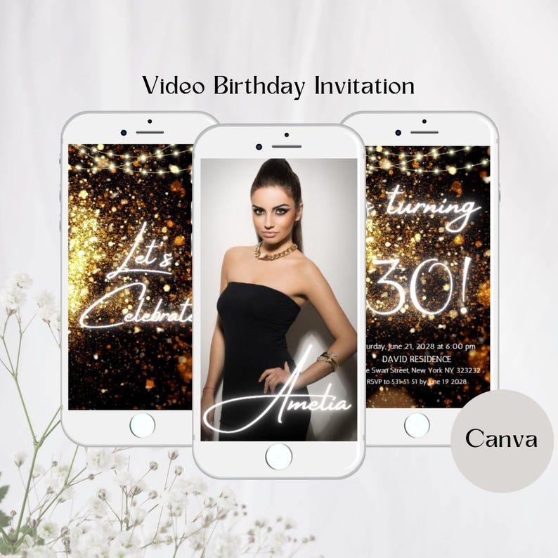 Editable Birthday Invitation Template, Birthday Invite for Girls ...