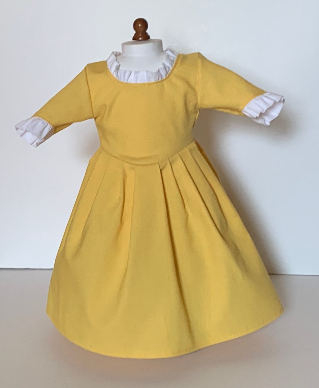 Yellow Colonial Dress for 18 Dolls 18th Century - Etsy
