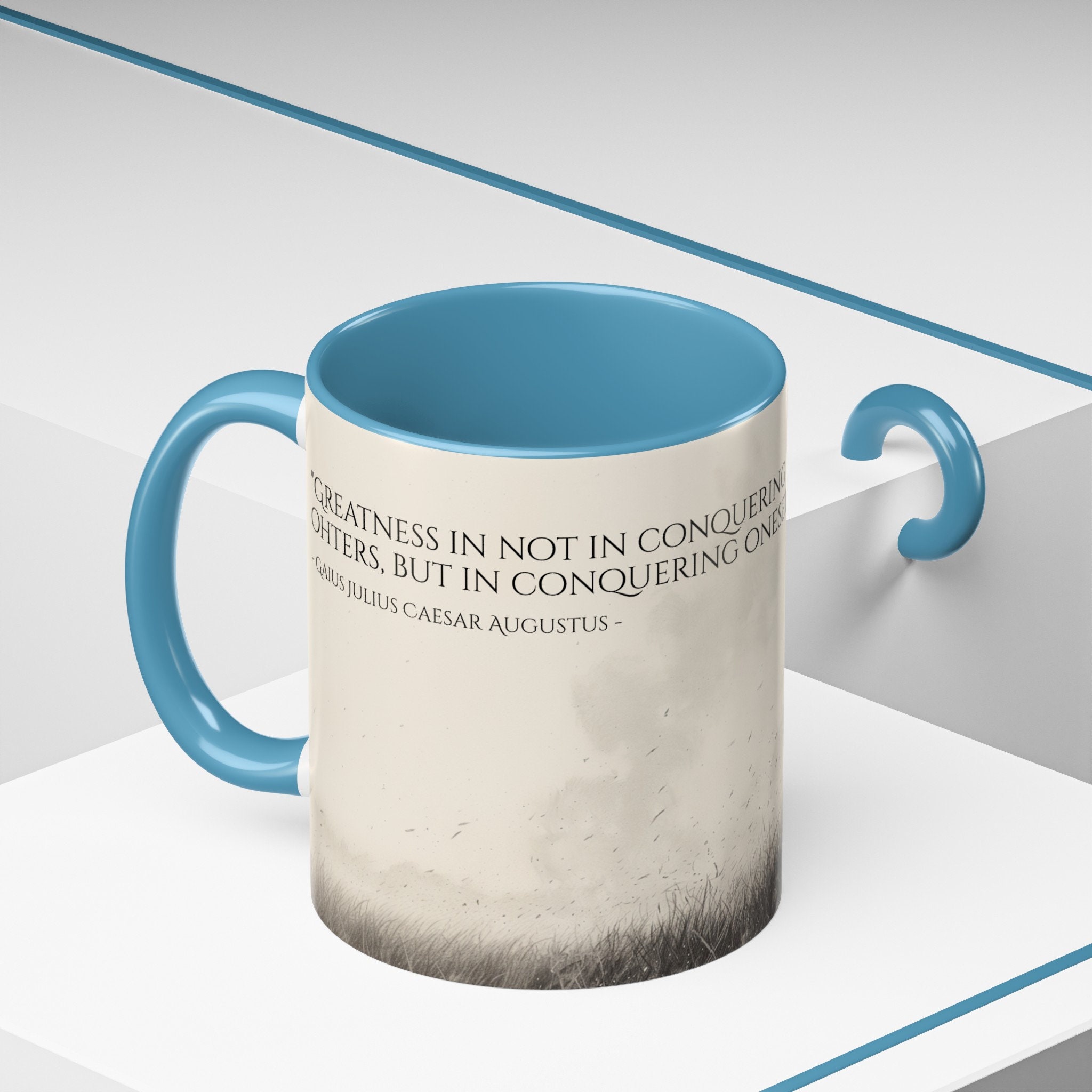 Gaius Julius Caesar Augustus Conquering in Oneself, Coffee Mug 11, 15oz - Etsy