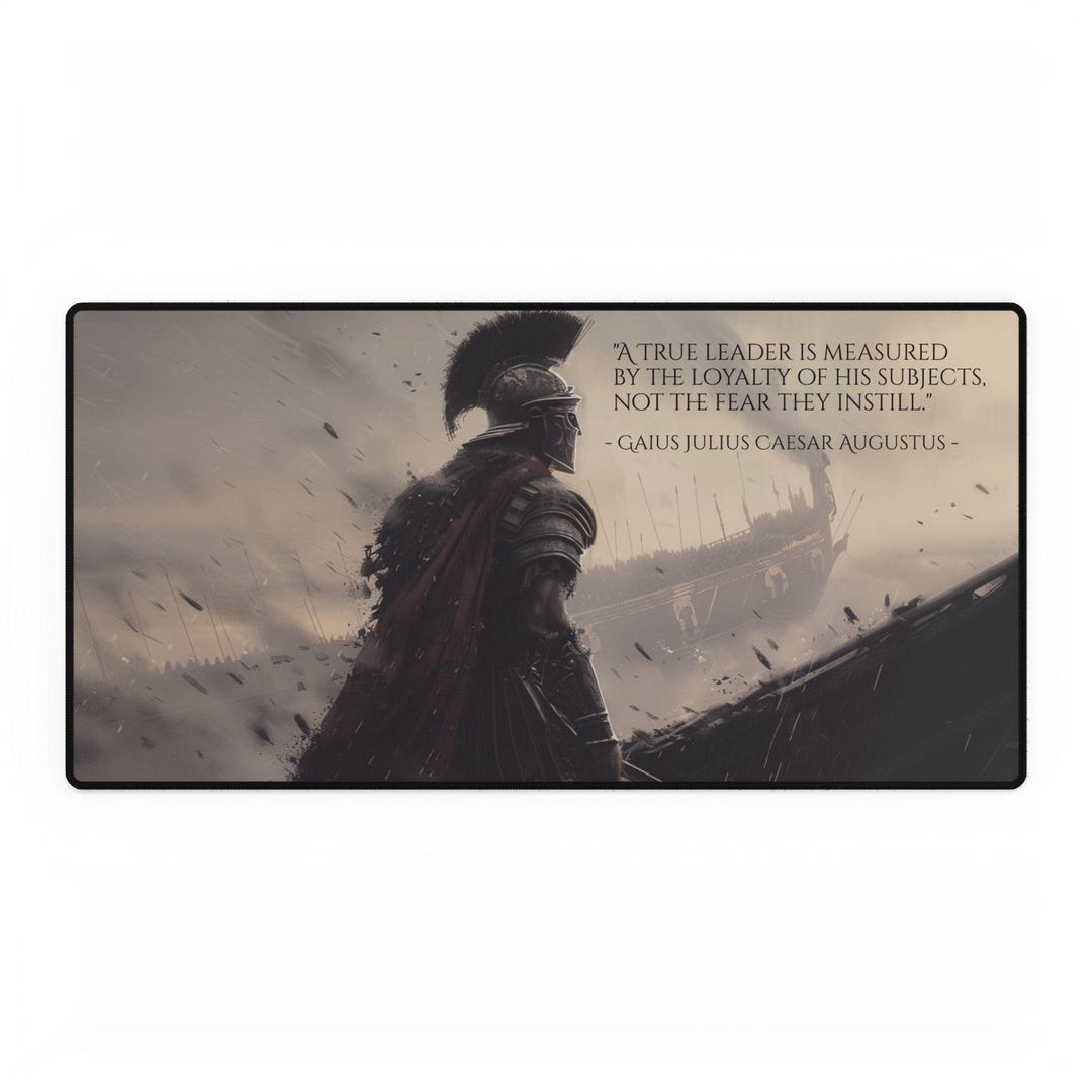 Gaius Julius Caesar Augustus - True Leader, Desk Mat - Etsy