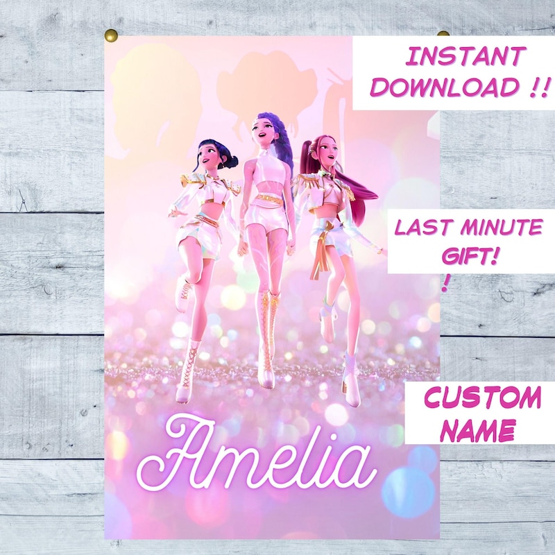 Purple Kpop Deco Stickers - Etsy