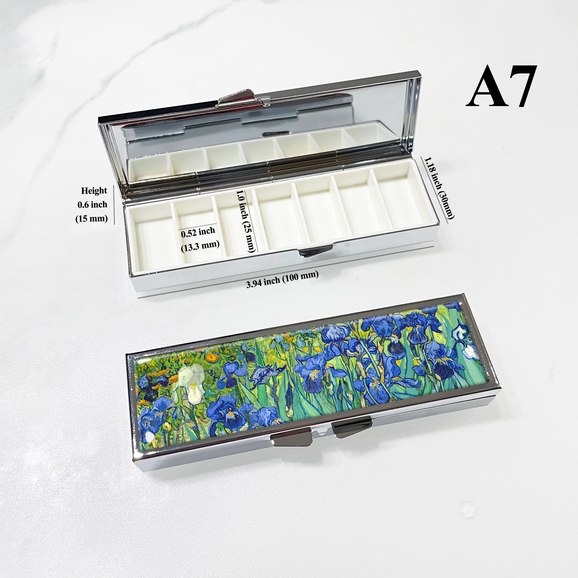 Vincent Van Gogh Irises Flower Garden Pill Box - Pill Containers ...
