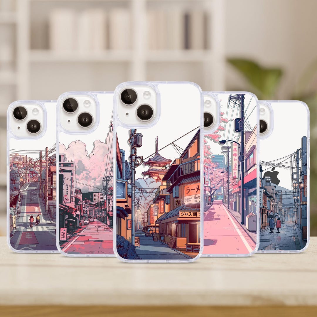 Japanese Landscape Japan Tokyo Cherry Blossoms Street Phone Case for ...