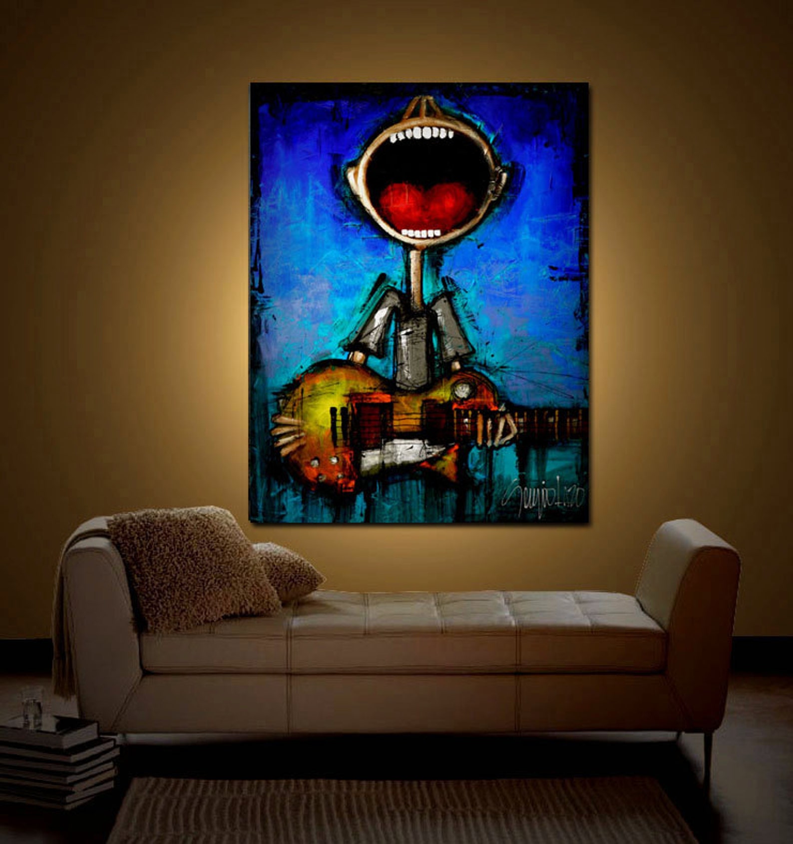 Original Painting Modern Abstract Art by SLAZO 30x40 Made to Order - Etsy