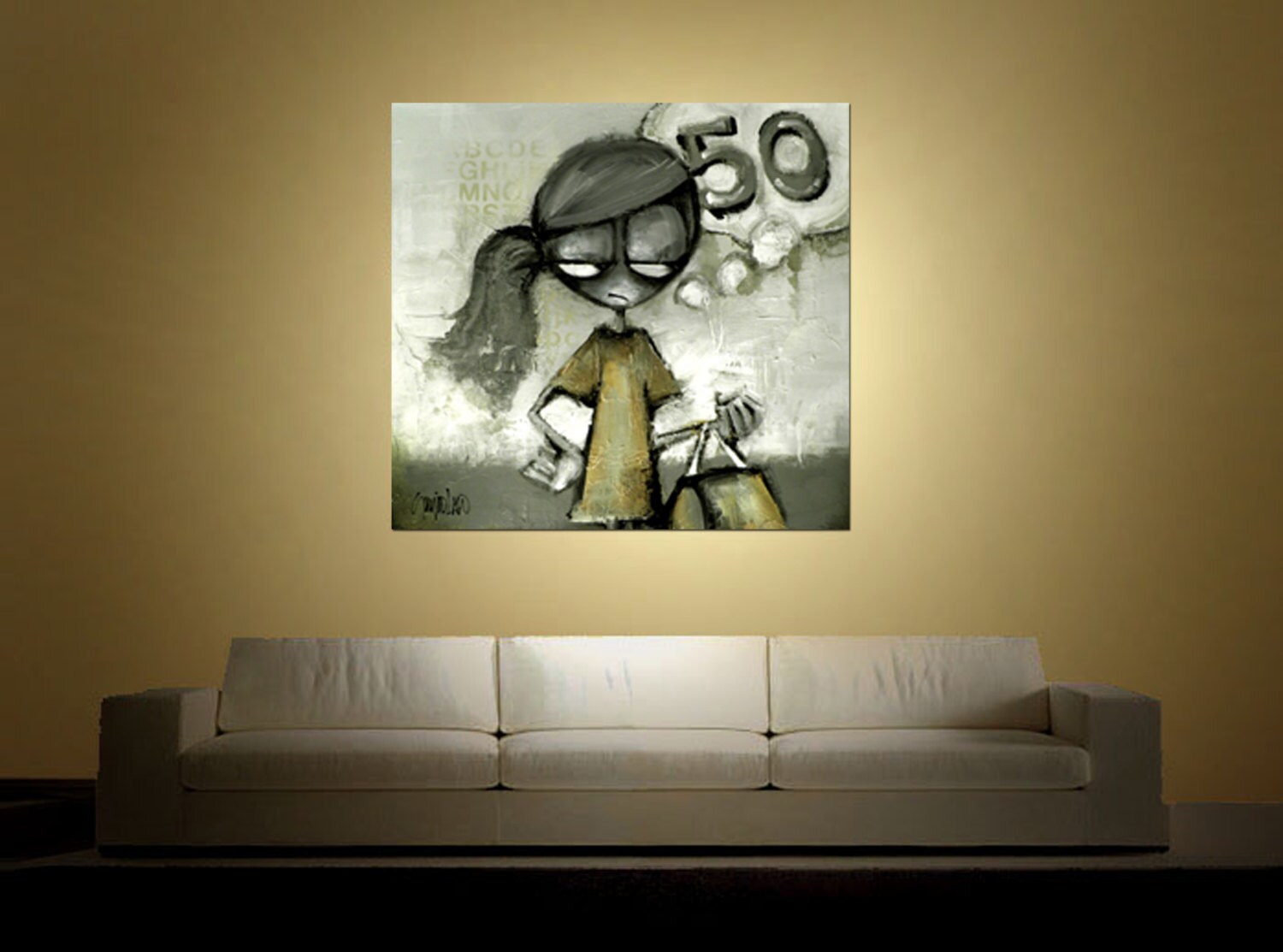 Fifty Modern Painting 50 Original Abstract Art by SLAZO - Etsy