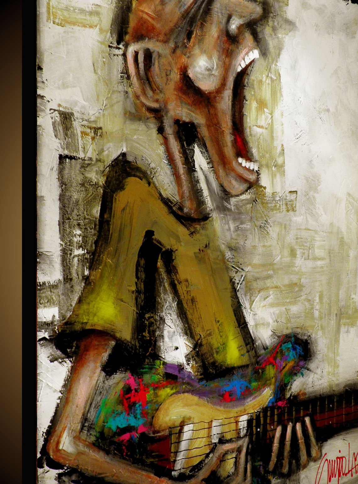 Original Painting Modern Abstract Art by SLAZO Made to Order - Etsy