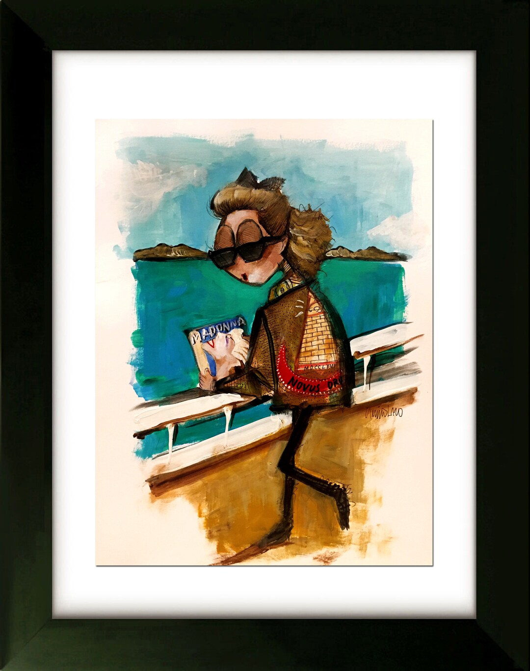 Madonna - Legend - Singer - Drawing With Frame - Art by SLAZO - 16x20 ...