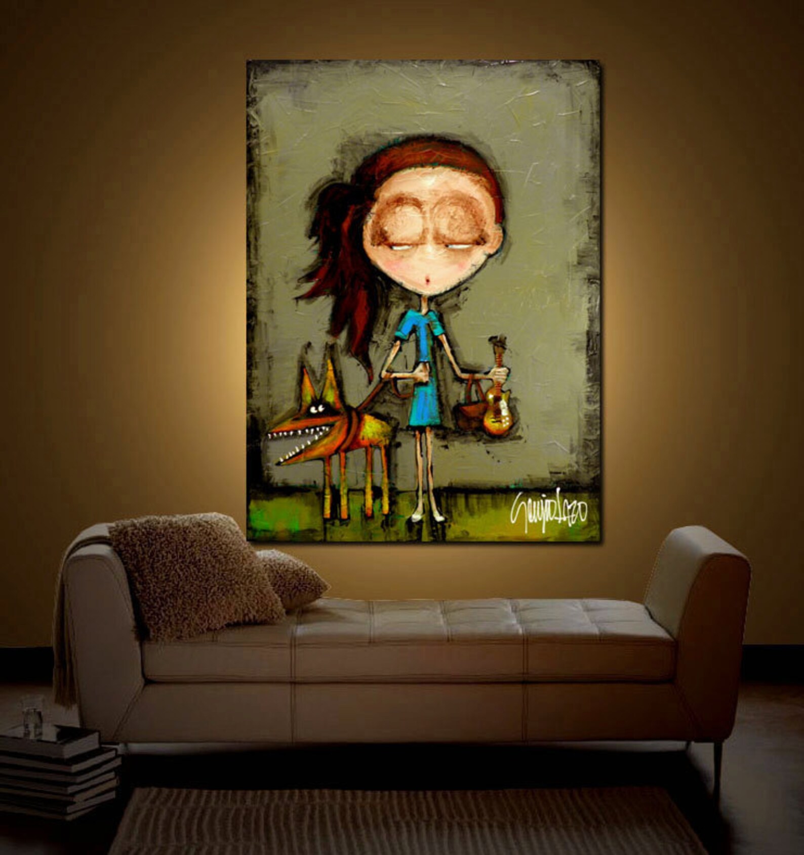 Original Painting Modern Abstract Art by SLAZO 30x40 - Etsy