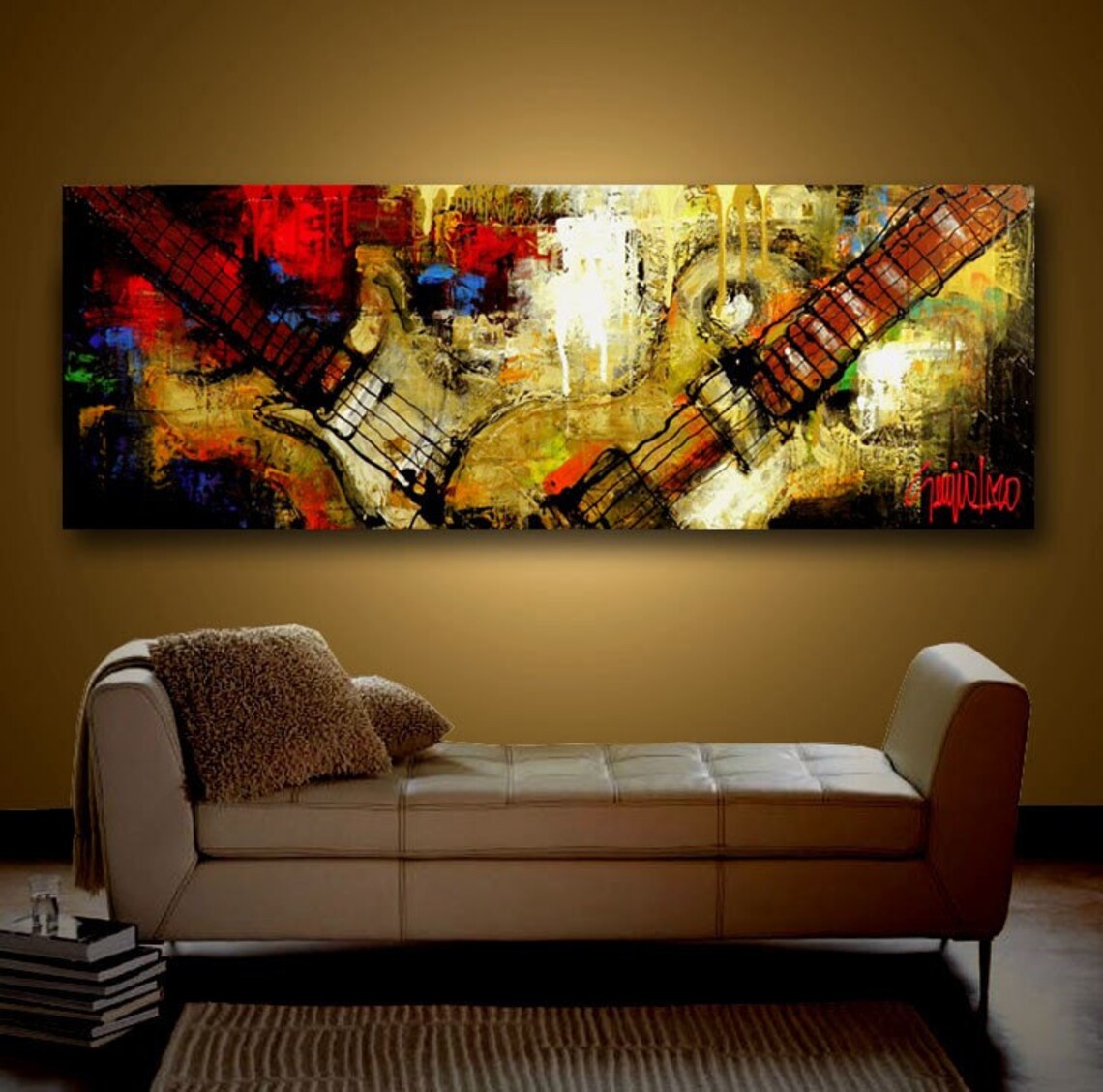 Original Painting Modern Abstract Art by SLAZO Made to Order - Etsy