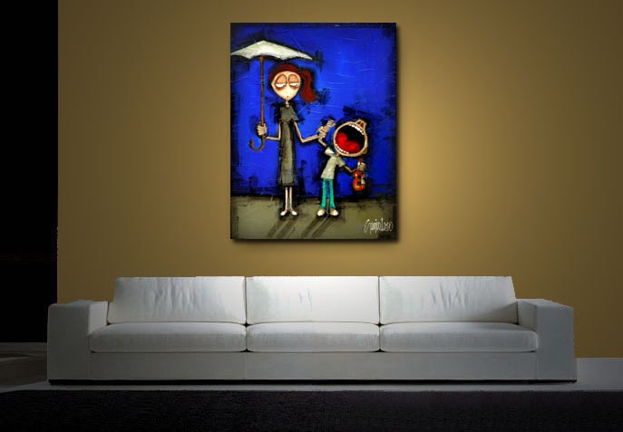 Original Painting Modern Abstract Art by SLAZO 30x40 Made to Order - Etsy