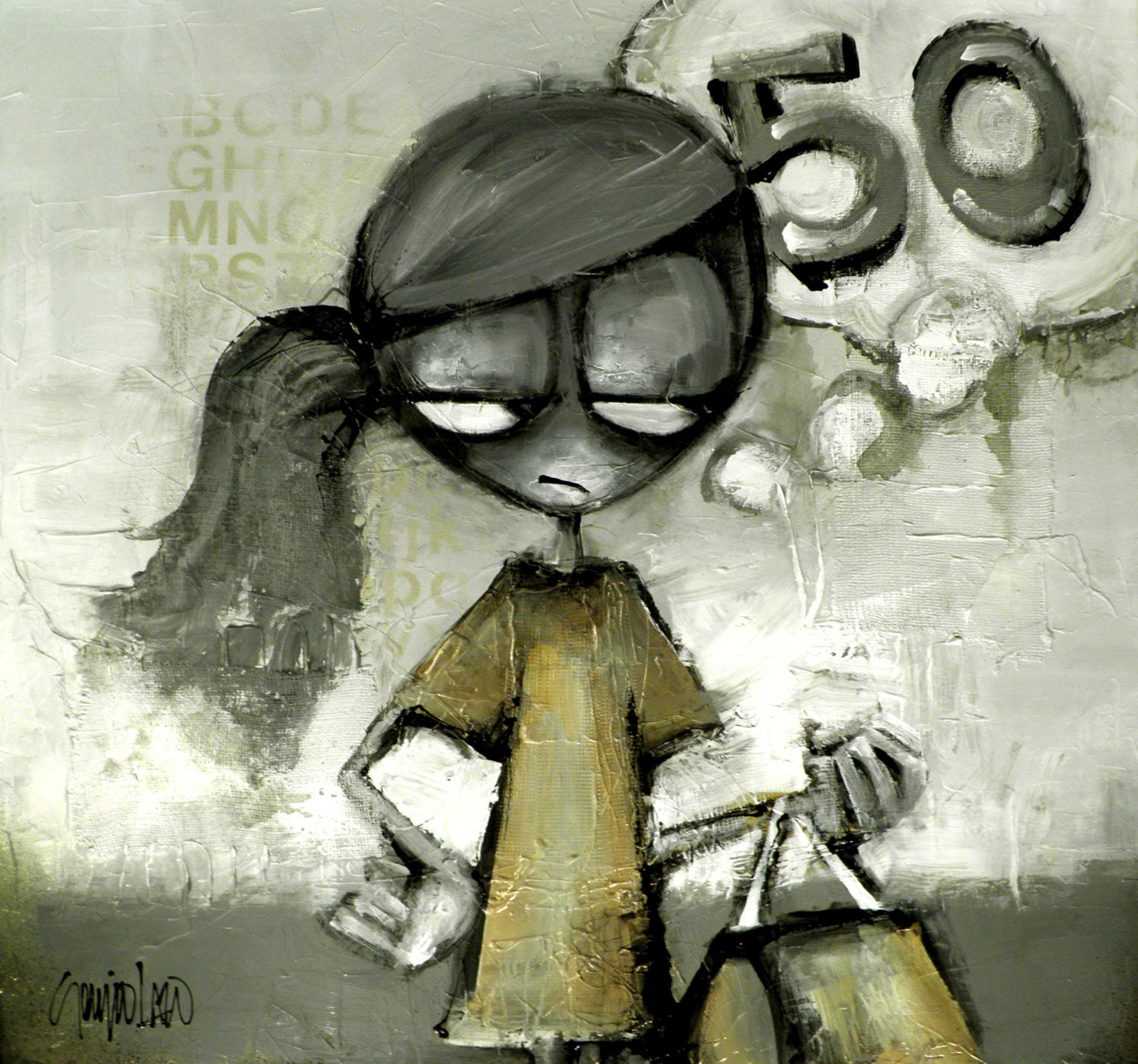 Fifty Modern Painting 50 Original Abstract Art by SLAZO - Etsy