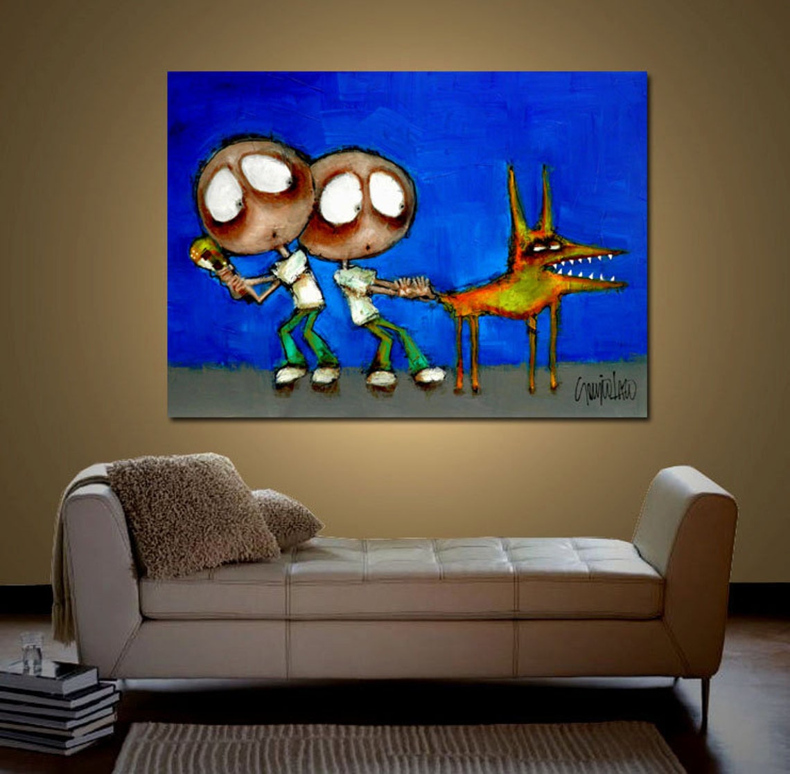 Original Painting Modern Abstract Art by SLAZO 30x40 Made to Order - Etsy