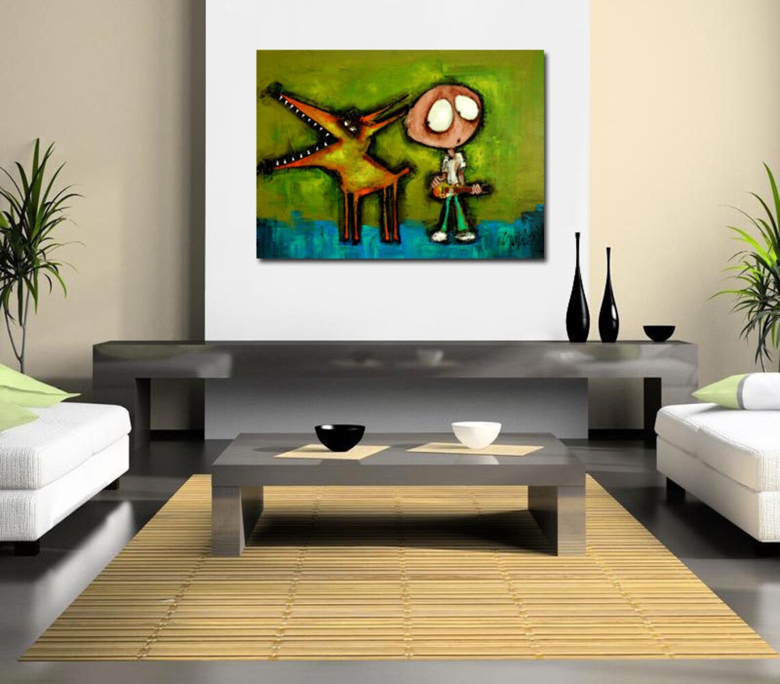 Original Painting Modern Abstract Art by SLAZO 36x48 - Etsy