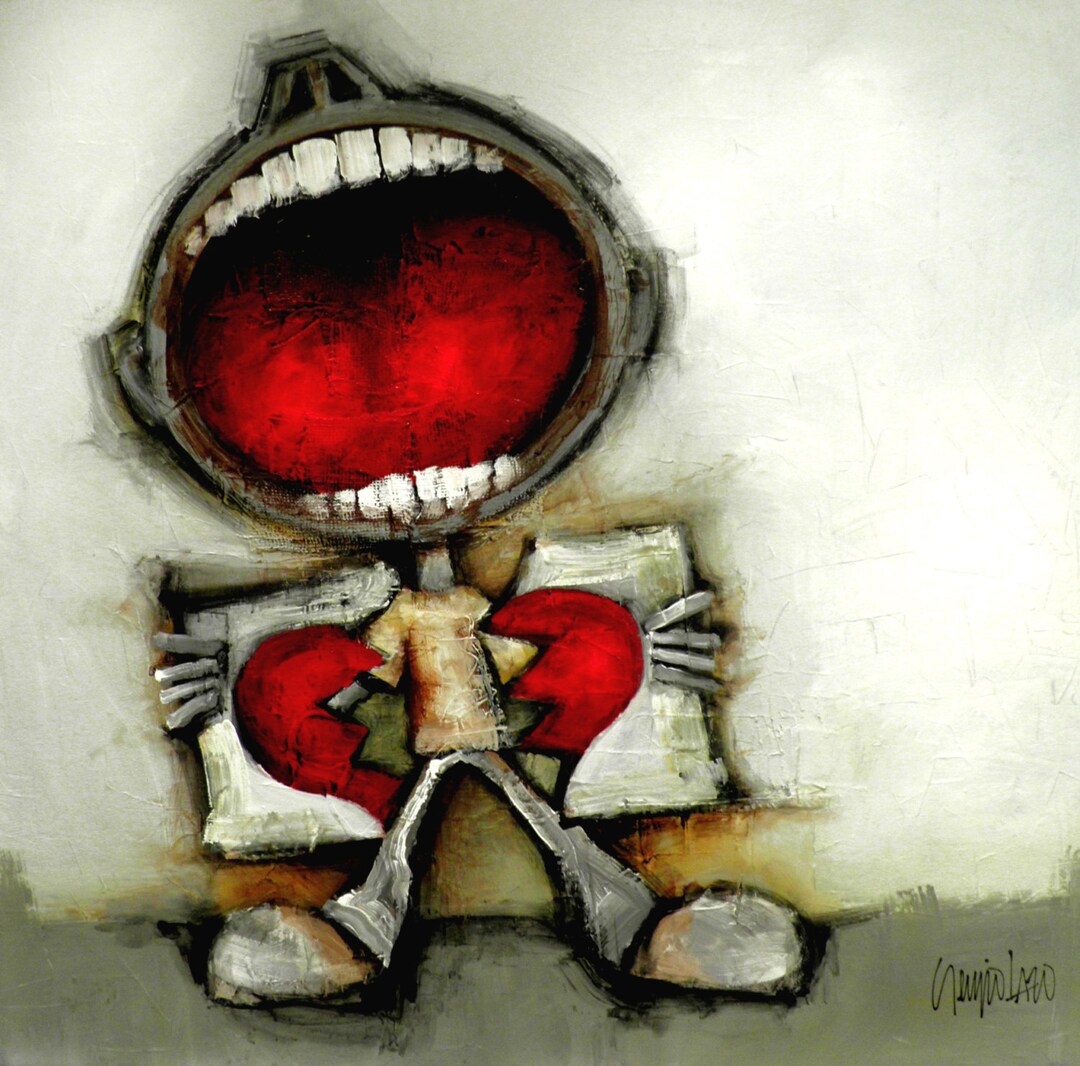 Original Abstract Acrylic Painting "emotions" - Contemporary Wall Decor ...