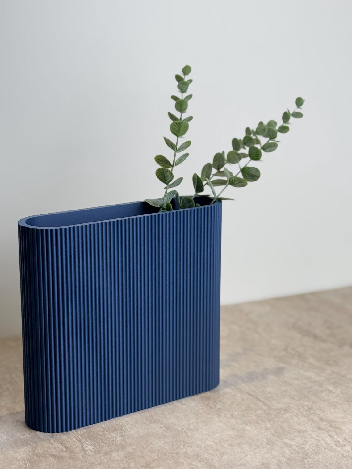 Minimalist Oval Vase, 3D Printed PLA, Modern Home Decor - Etsy