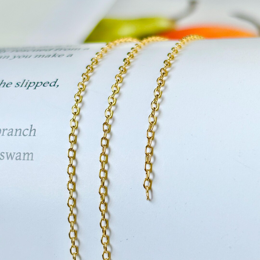 Delicate Curb Chain, Gold Chain, Semi-finished Gold Chains, Cuban Link ...