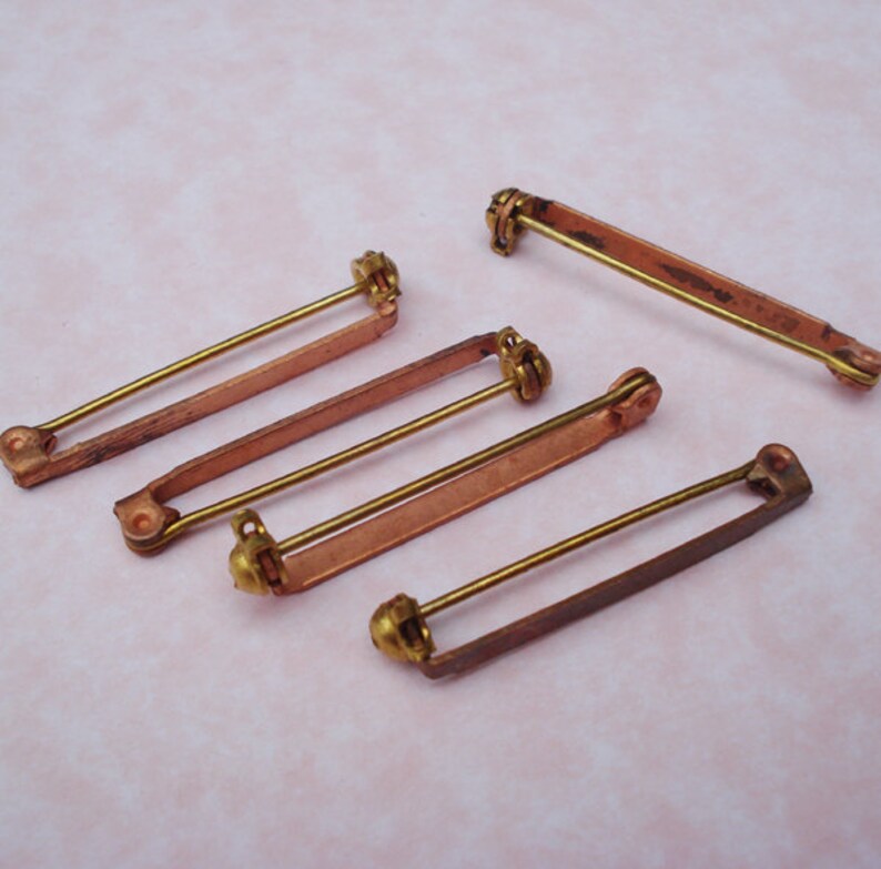 1 14 Or 33mm Copper Coated Steel And Brass Bar Pin 8pcs Etsy