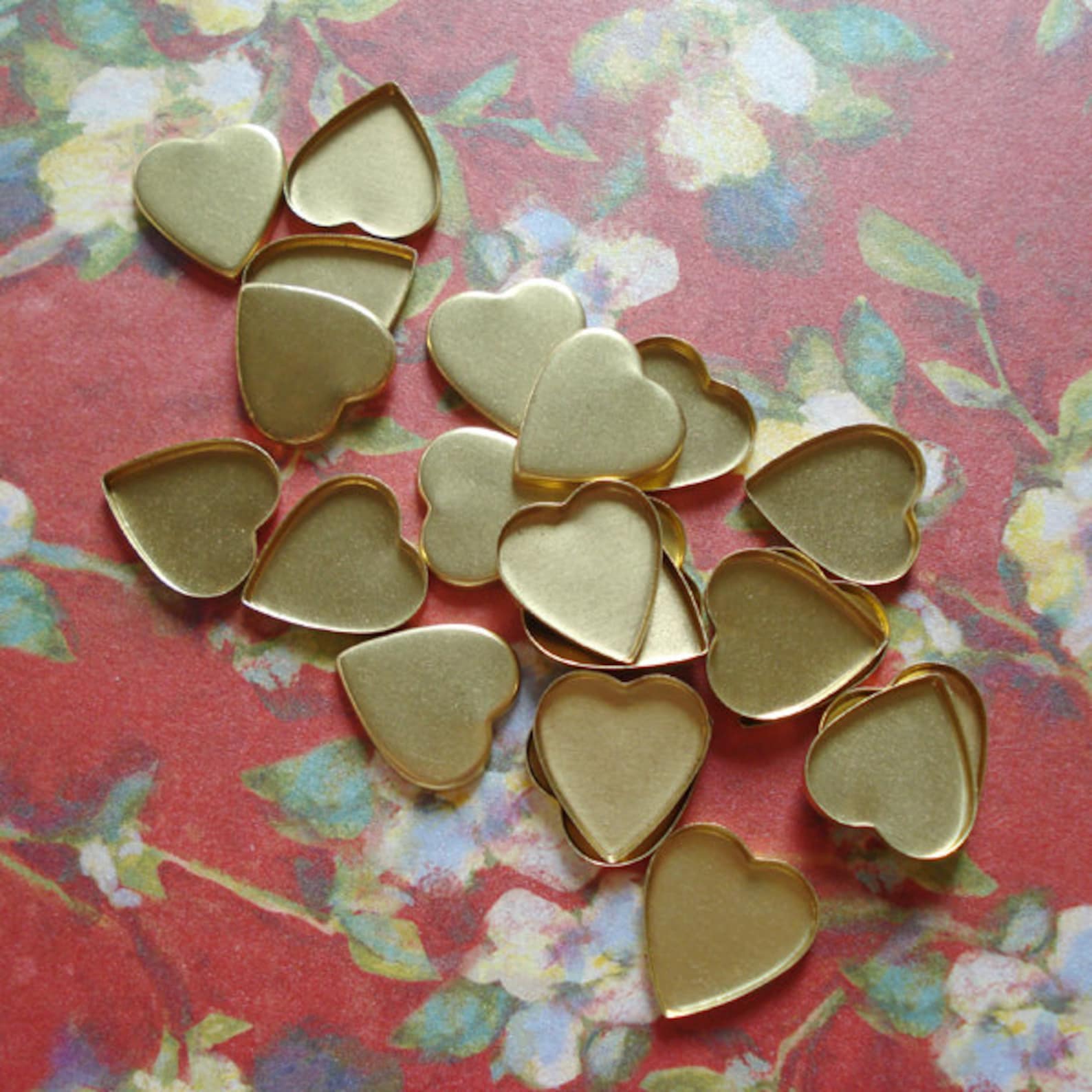 15mm Heart Bezel Flat Back Settings With 2mm Wall for Resin - Etsy