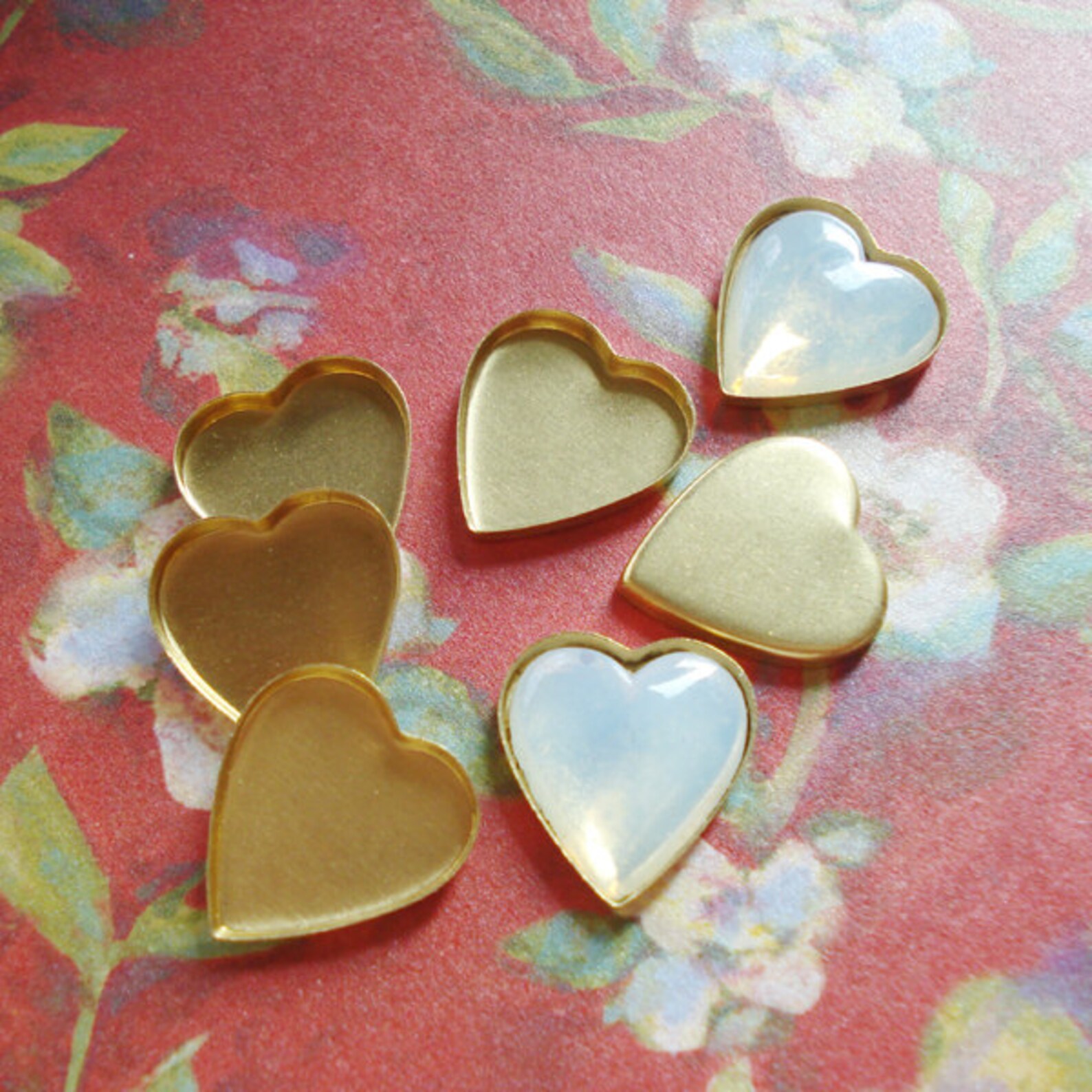 15mm Heart Bezel Flat Back Settings With 2mm Wall for Resin, Fimo ...