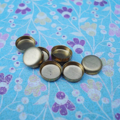 6mm Sterling Silver Plated Brass Low Wall Closed Back Bezel - Etsy