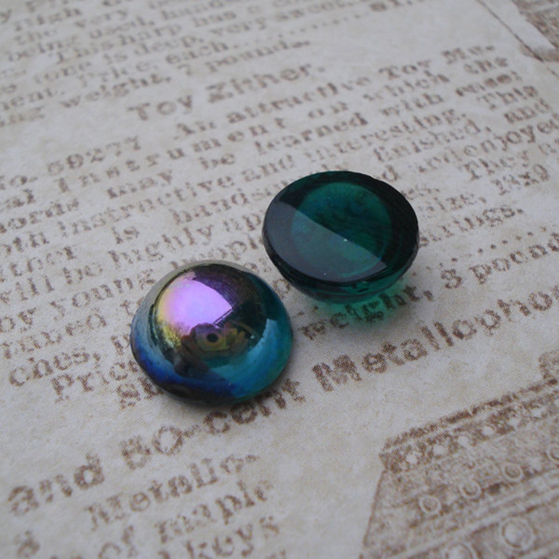 11mm/48ss Vintage Emerald Green Fire Polished AB Unfoiled Flat - Etsy