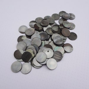 18mm Grey Abalone Sea Shell Round Discs/cabs 24pcs - Etsy