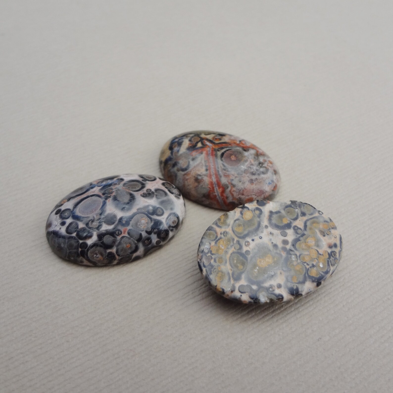 25x18mm Leopard Skin Agate Flat Back Smooth Top Mineral Cab | Etsy