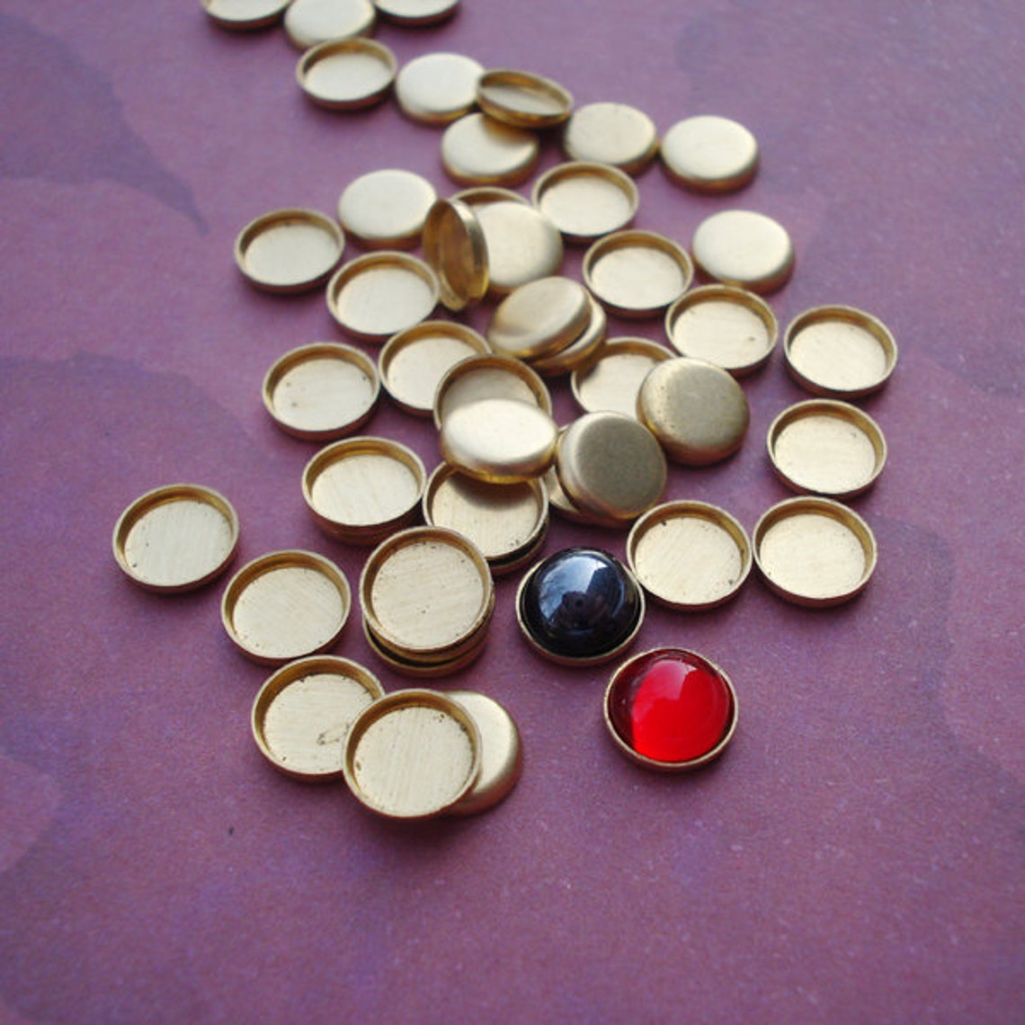 5mm Brass Low Wall Closed Back Small Round Bezel Settings for - Etsy