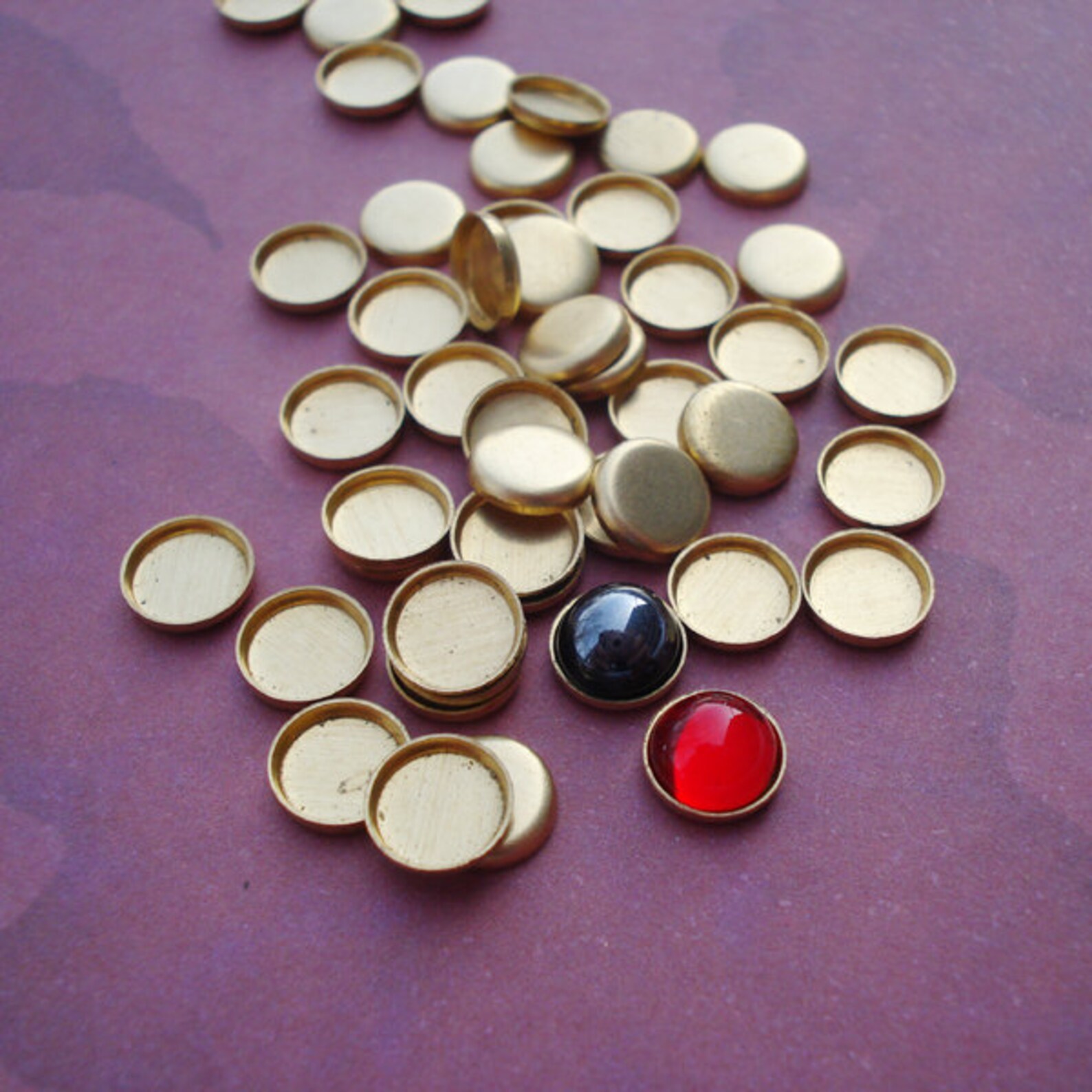 5mm Brass Low Wall Closed Back Small Round Bezel Settings for - Etsy
