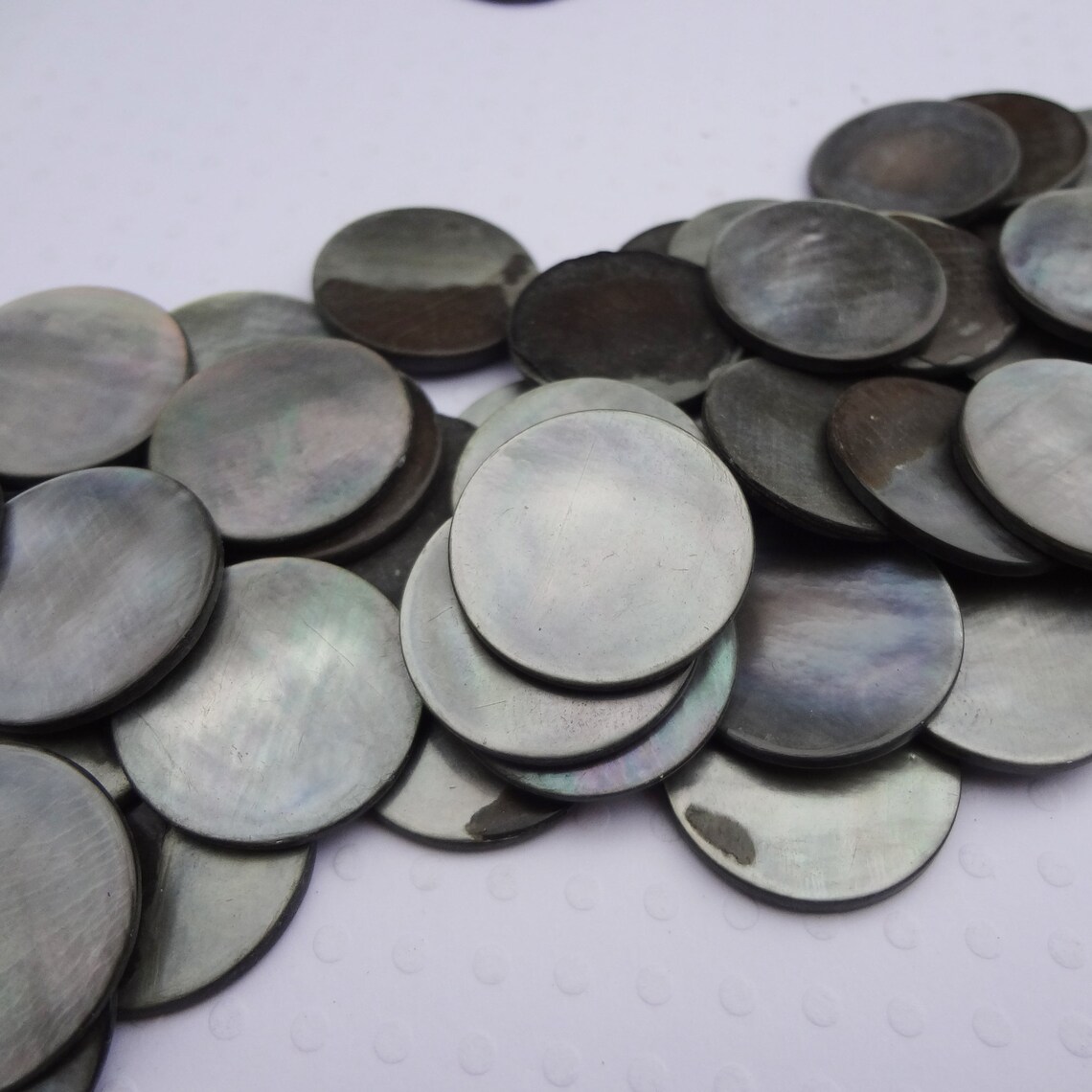 18mm Grey Abalone Sea Shell Round Discs/cabs 24pcs - Etsy