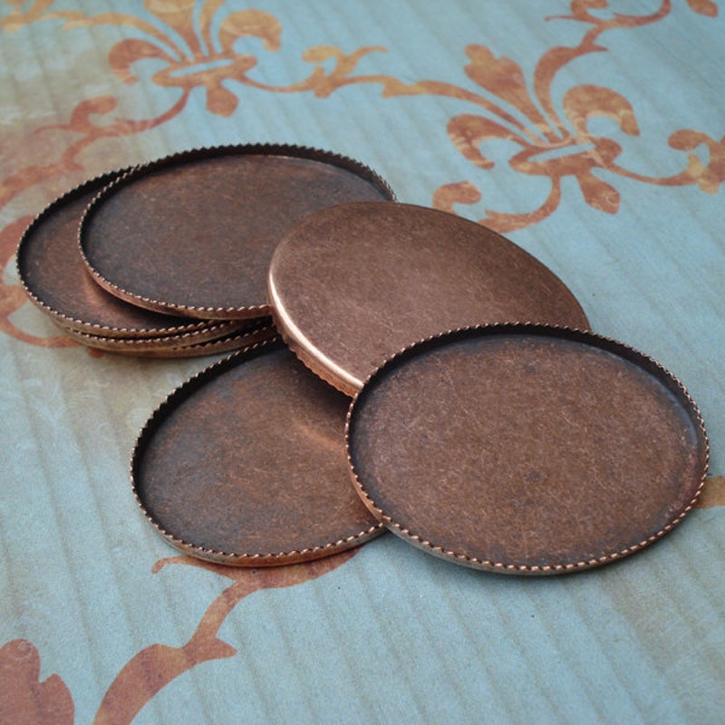 Antique Copper Bezel - Etsy