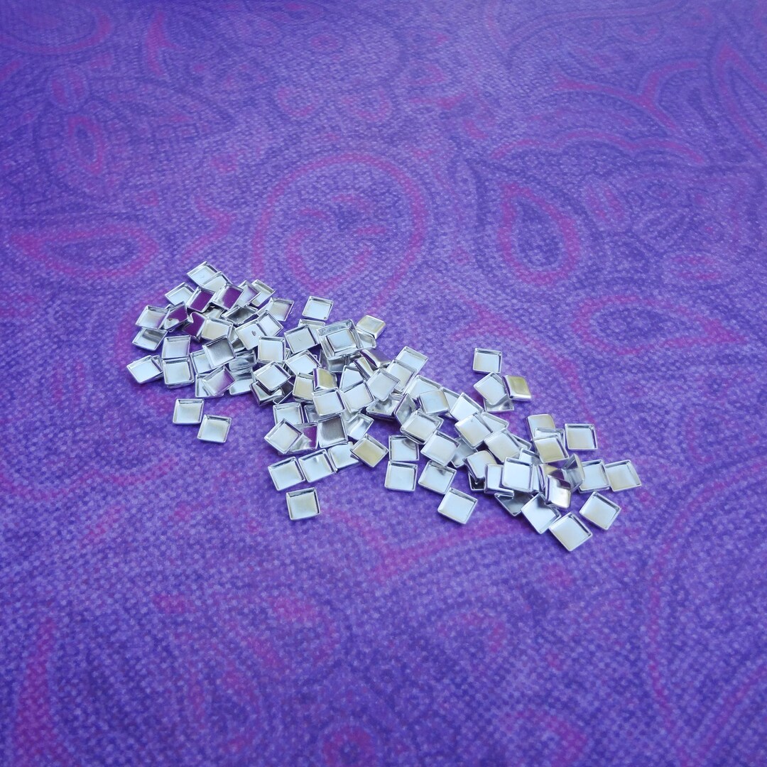 4mm Square Silver Plated Low Wall Bezels for Fimo, Resin, Clay and Cabs ...