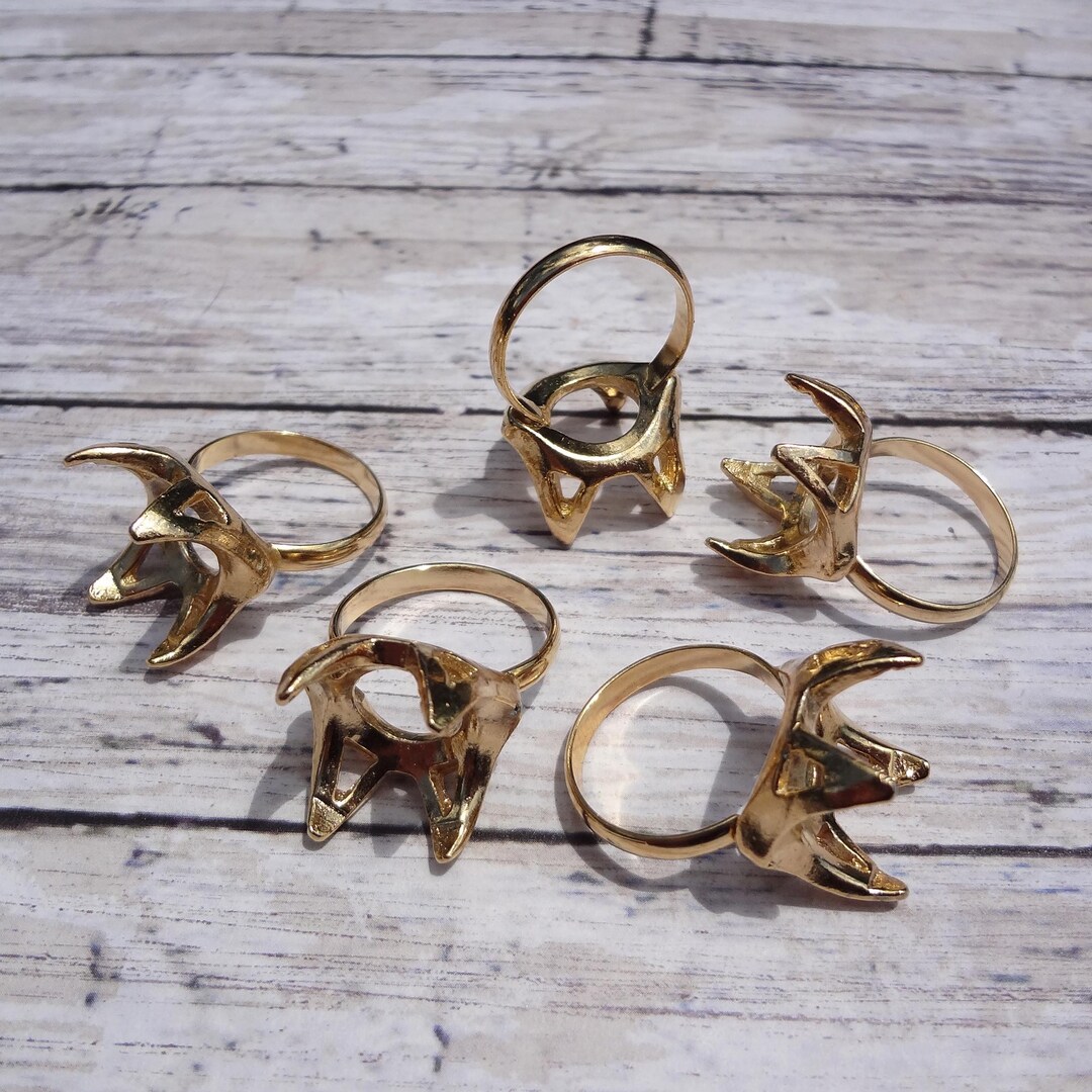 Adjustable Finger Ring Blanks With 3mm Ring Band & 15mm Cast Metal ...