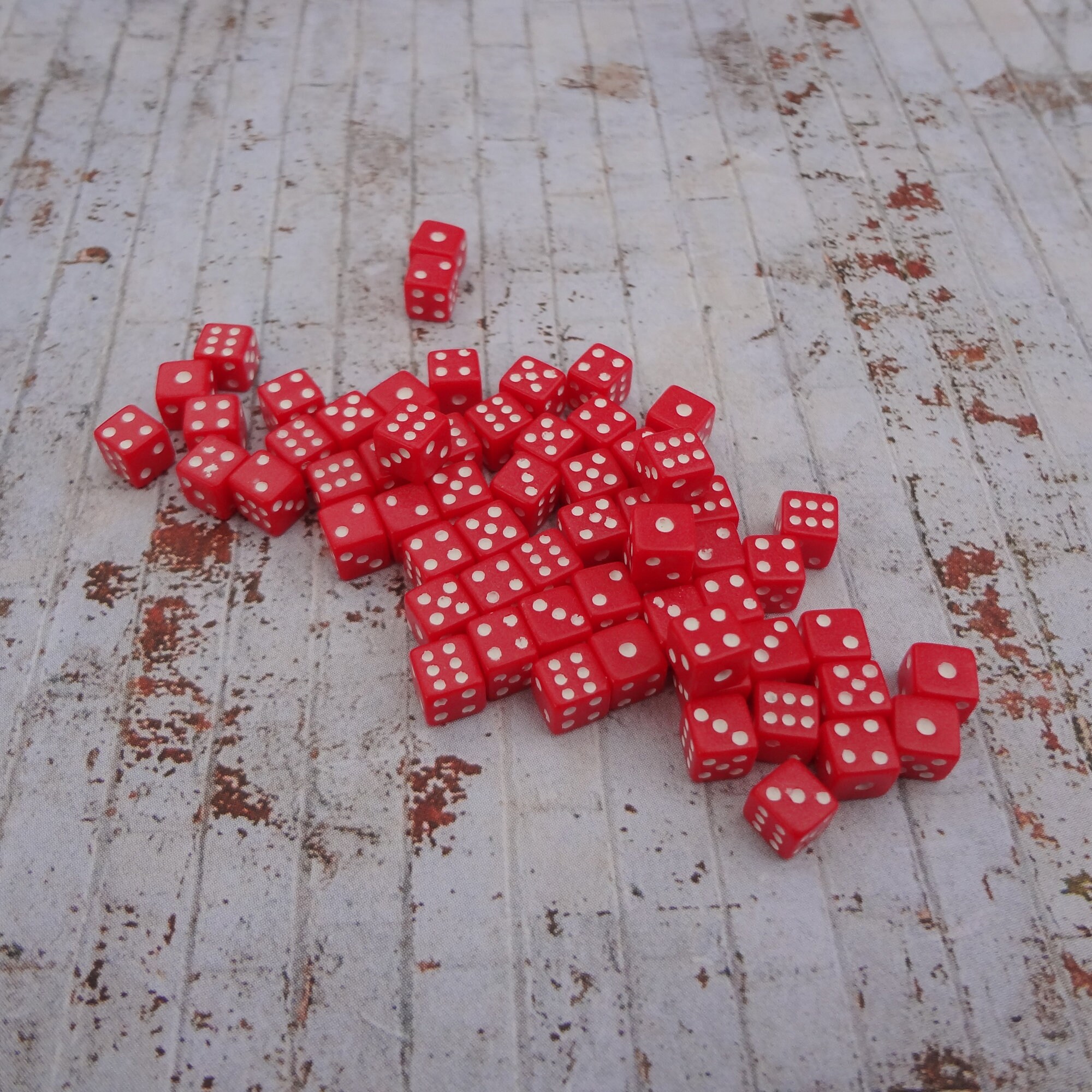 5mm Miniature Dice Red With White Dots NO Holes Plastic Cubes - Etsy ...