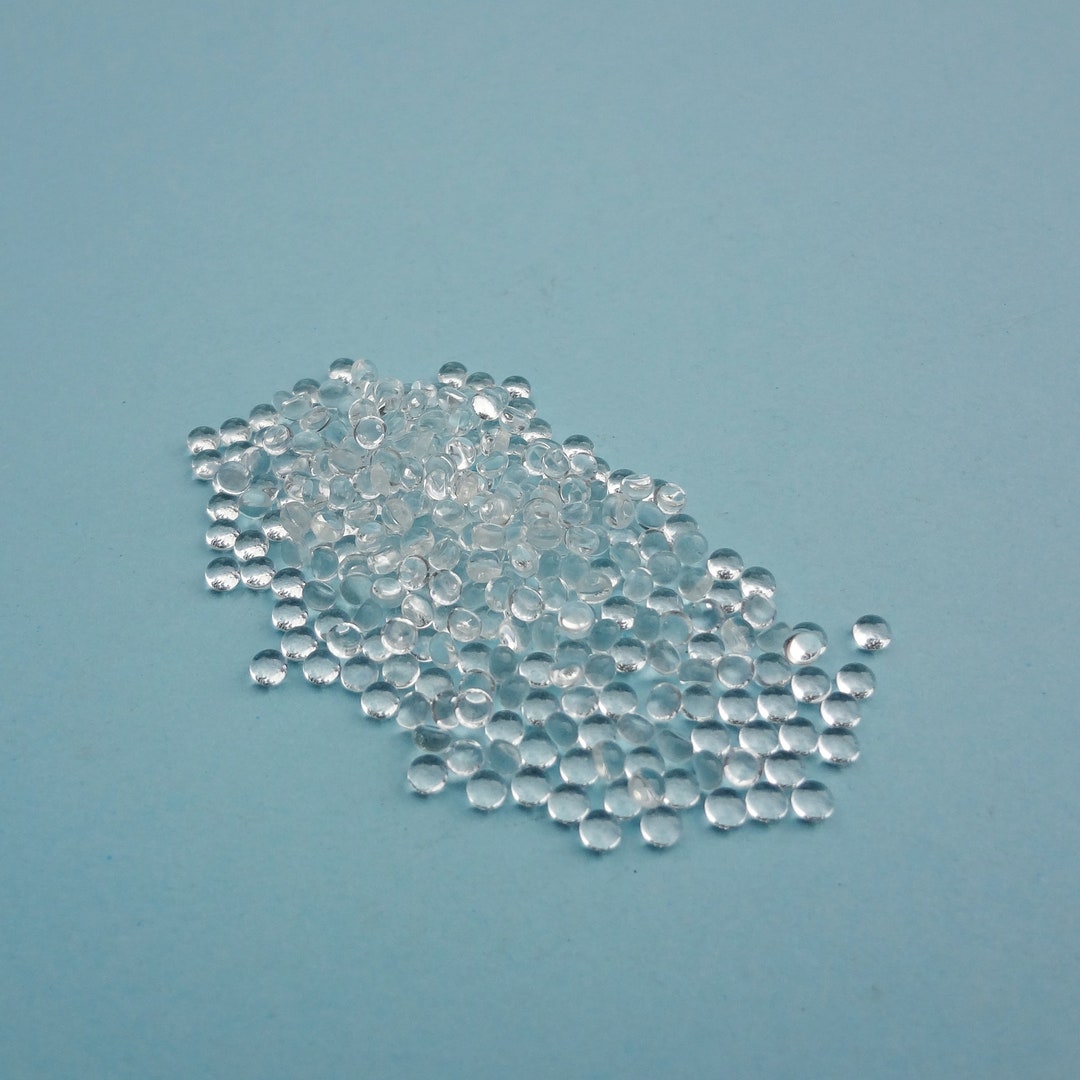 3mm Crystal Clear Czech Preciosa Glass Flat Back Smooth Top Dome ...