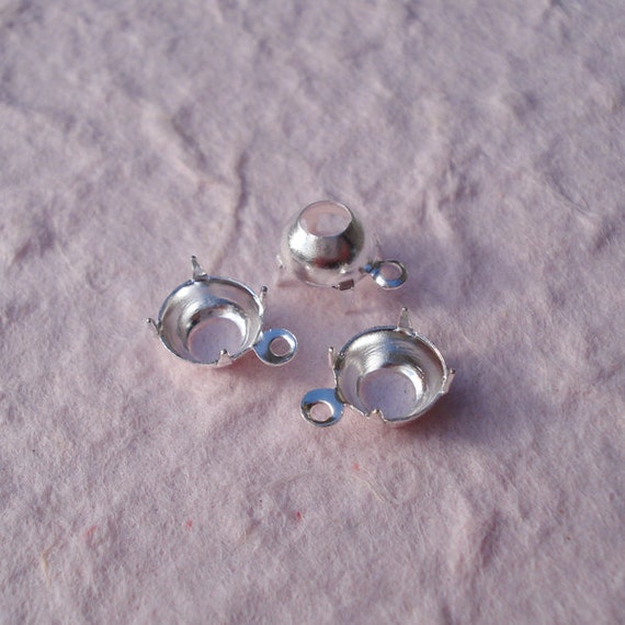 30ss 6.32-6.50mm Sterling Silver Plated 1 Ring Open Back | Etsy