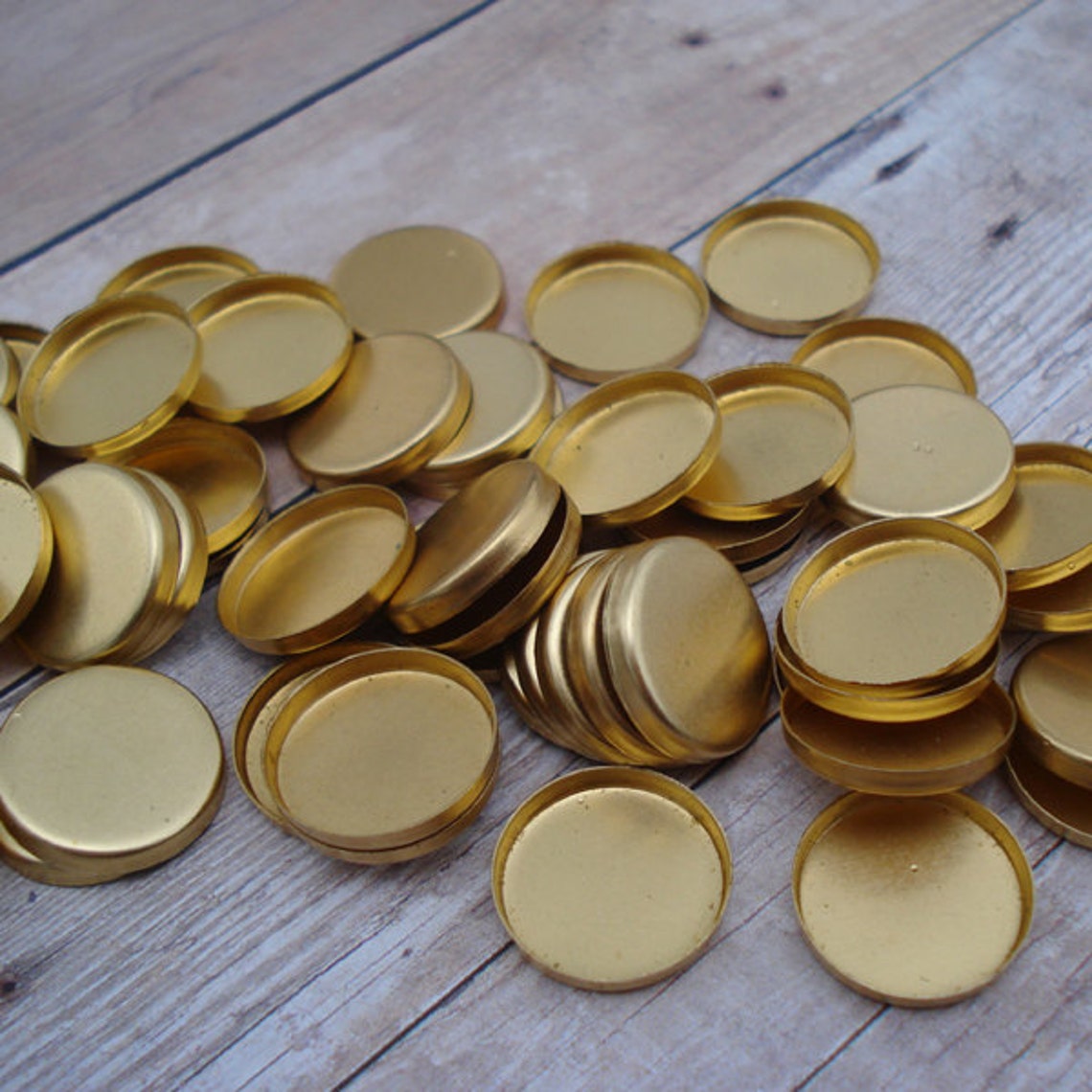 15mm Brass Round Bezel 2mm High Wall Flat Back Rhinestone Cab - Etsy