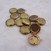 20mm Round Lockets Brass & Copper Vintage Side Hinged 1 Ring Smooth ...