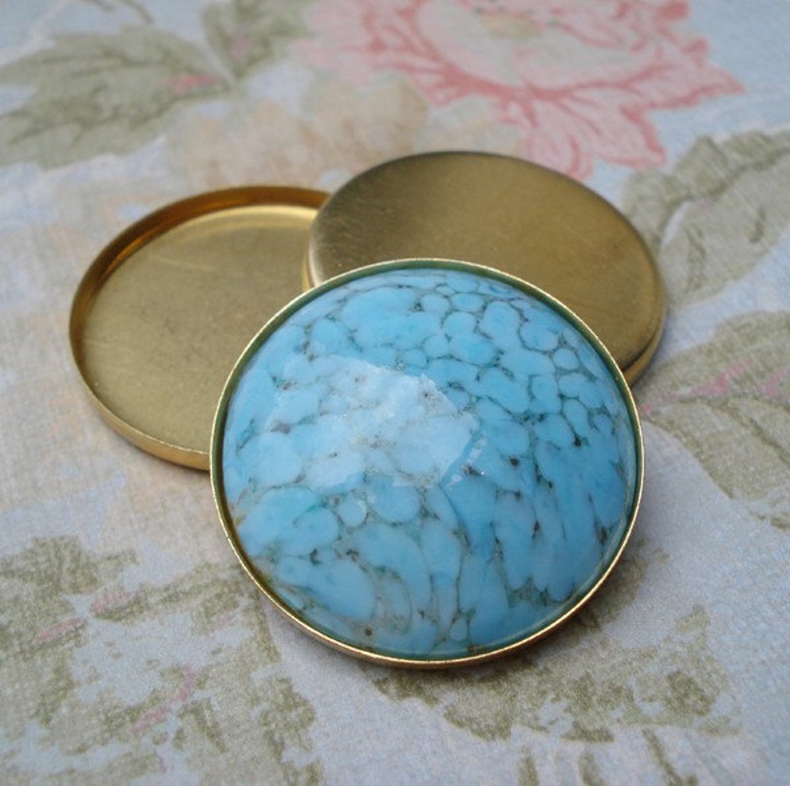 25mm Round Brass Closed Back Bezel Settings With 2.6mm High Wall for ...