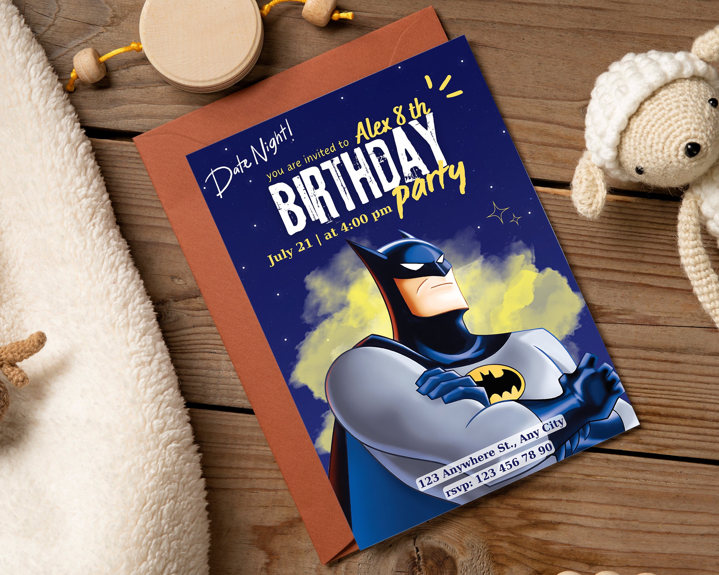Editable Bat Birthday Invitation Digital,printable Bat Boy Birthday ...