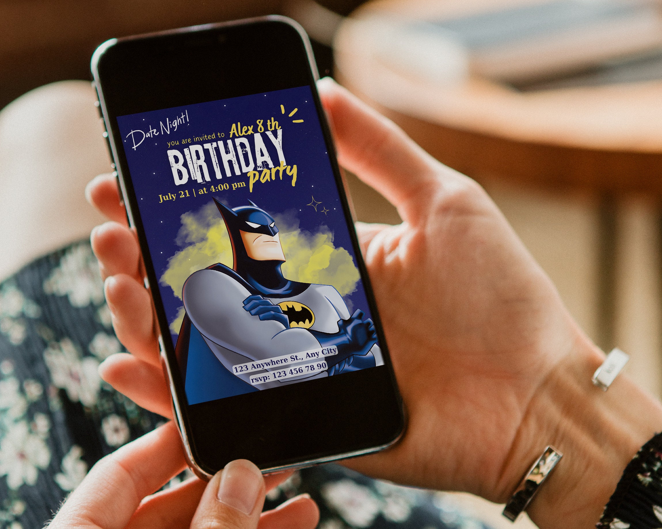 Editable Bat Birthday Invitation Digital,printable Bat Boy Birthday ...