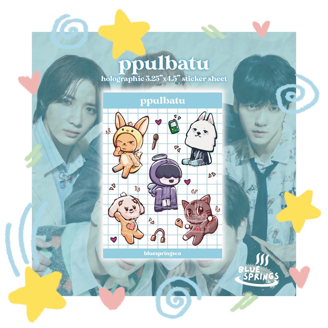 PPULBATU Deco Sticker Sheets | TXT Tomorrow X Together Characters Kpop ...
