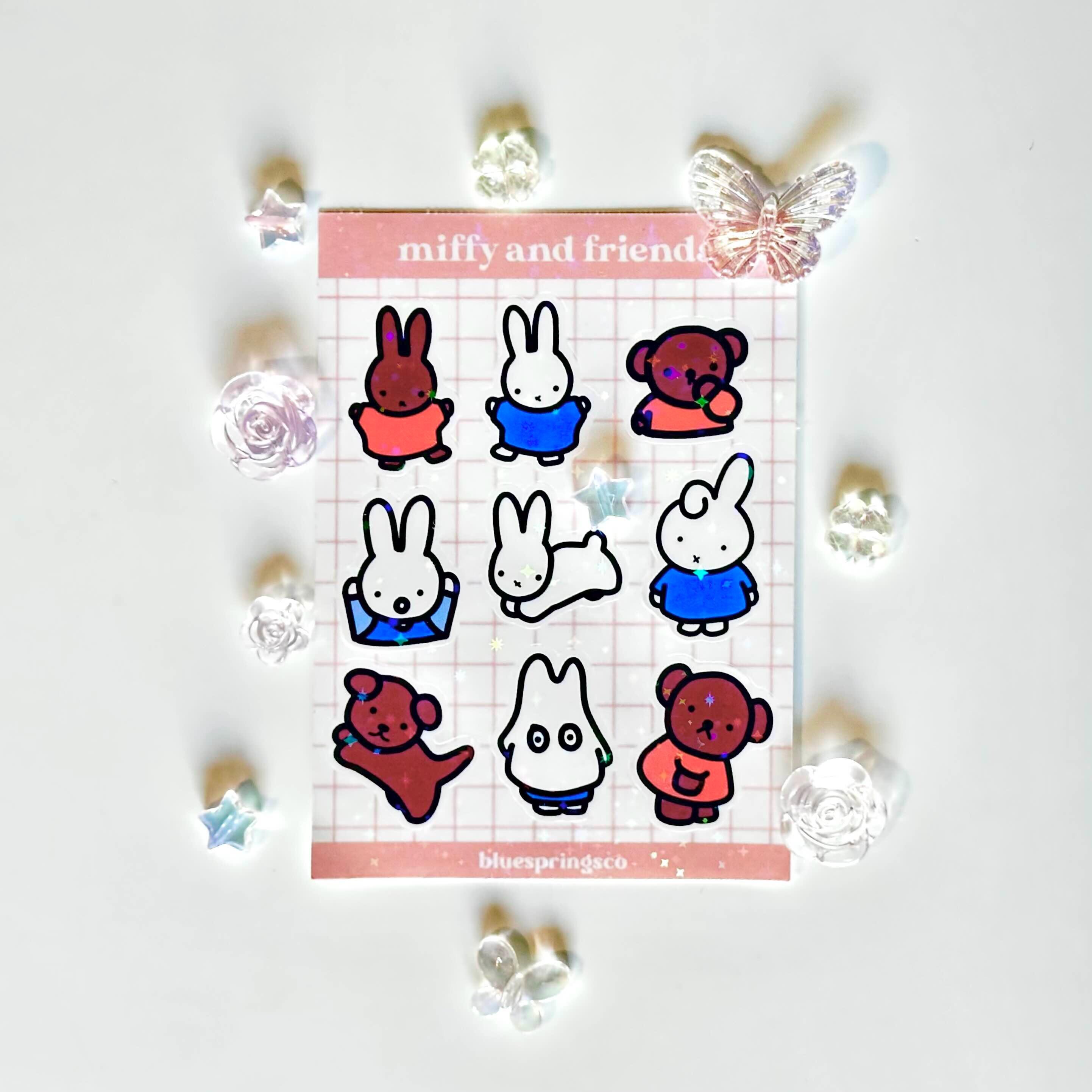 Miffy and Friends Holographic Deco Sticker Sheets | Miffy, Snuffy ...