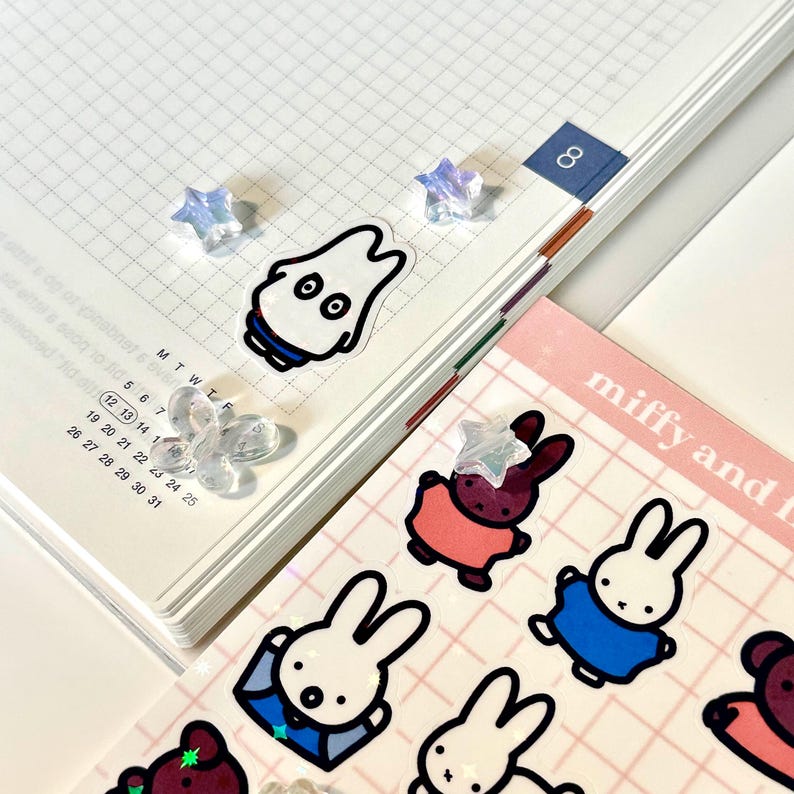 Miffy and Friends Holographic Deco Sticker Sheets | Miffy, Snuffy ...