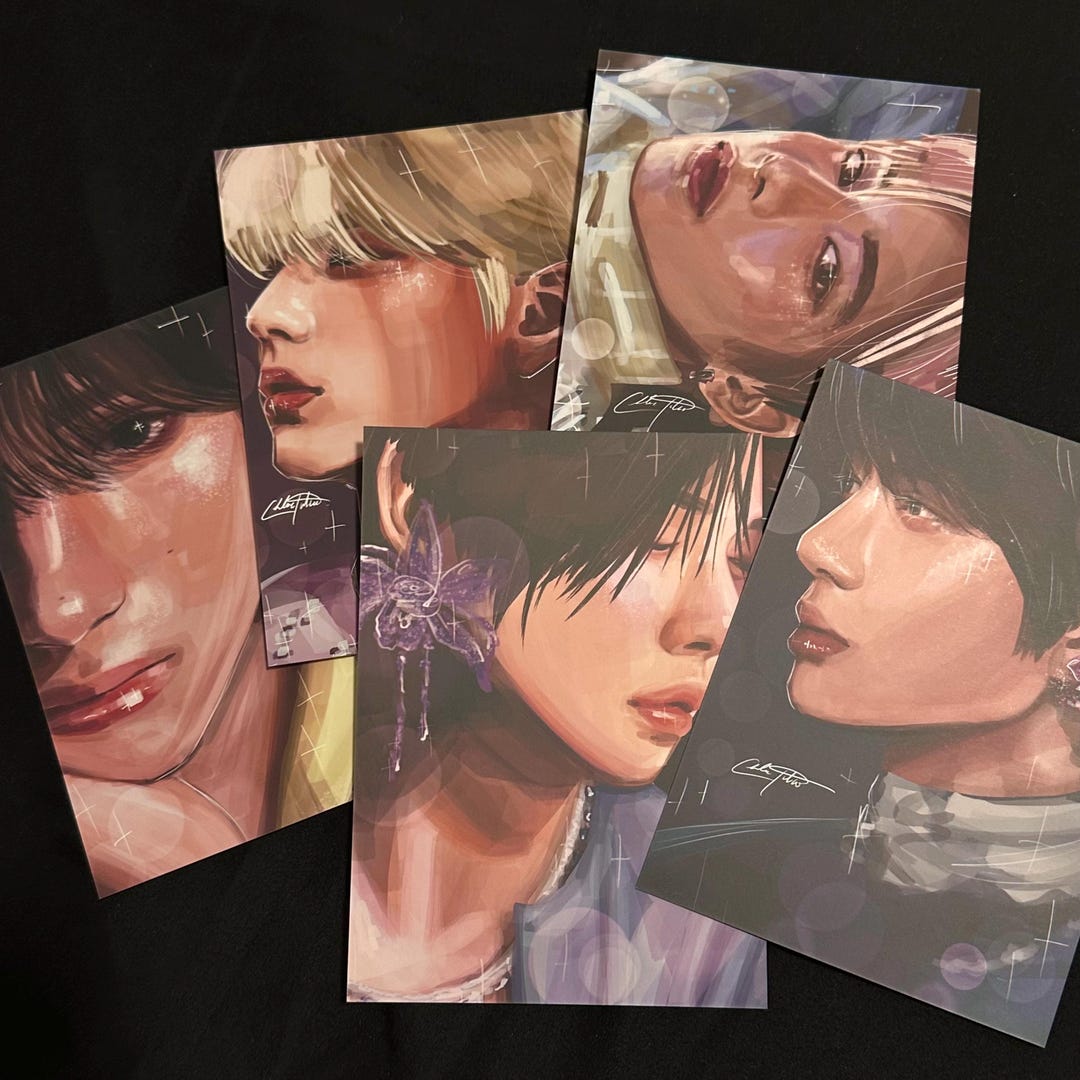 TXT Tomorrow X Together Art Print Digital Drawing Lullaby Temptation ...