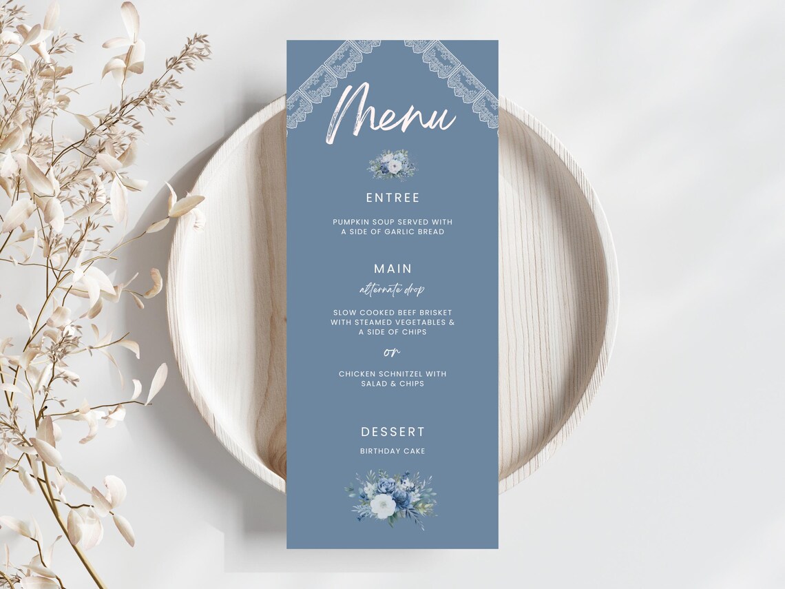 Cielito Lindo Baptism Menu Talavera Baby Shower Papel Picado Baby ...