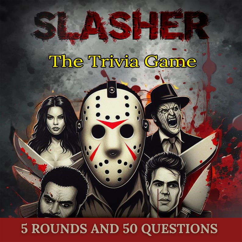 Horror Movie Trivia Game: Michael Myers Vs Jason (powerpoint Digital ...