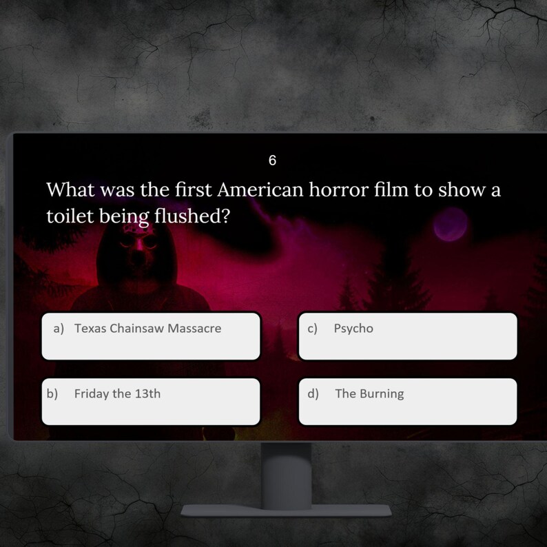 Horror Movie Trivia Game: Michael Myers Vs Jason (powerpoint Digital ...