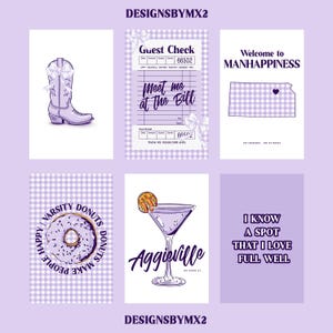 Kansas State University Wall Art | Set of 6 College Wall Art - Etsy