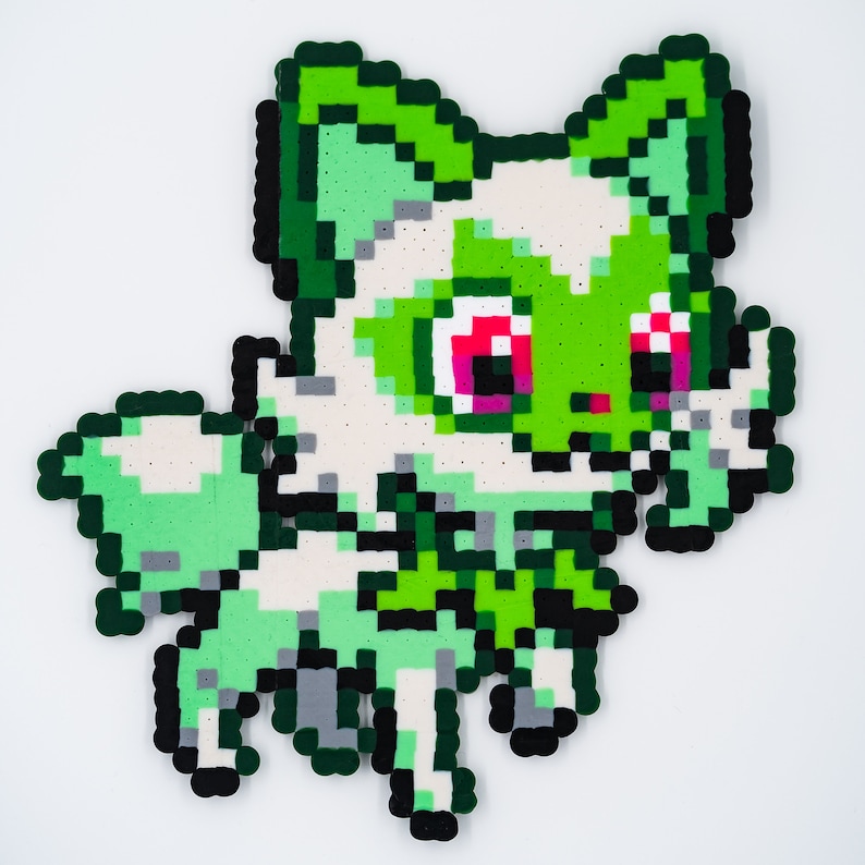 Sprigatito - Medium 2D Pixel Wall Art - Etsy